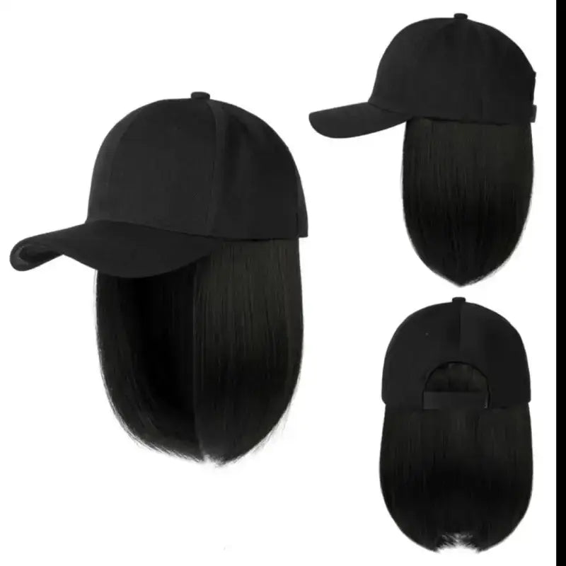 Bob Ball Caps | Stylish Baseball Cap Wig with Bob Hairstyle – Le'Host ...