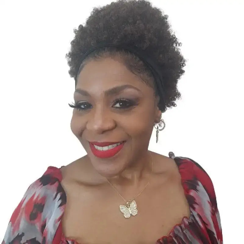 Dora | Curly Bun Wig with Headband – Afro Style Perfection – Le'Host ...