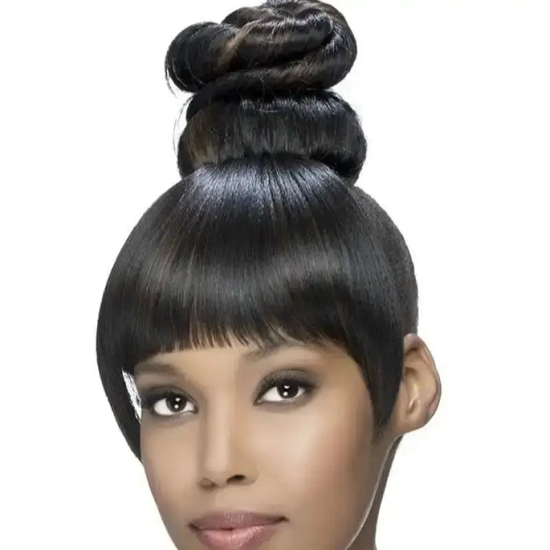 Everlyn | Bangs Hair Wig with Twisted Top Knot – From the Bang & Bun C ...
