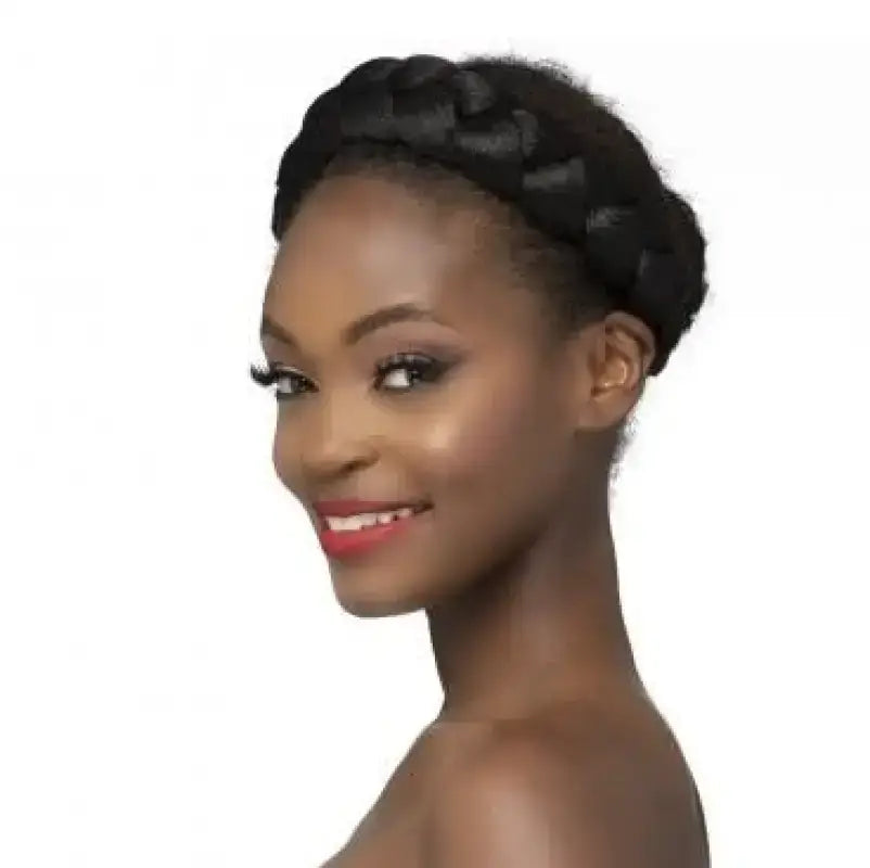 Queen | Braided Headband Synthetic Wig – Goddess Braids in 3 Colors ...